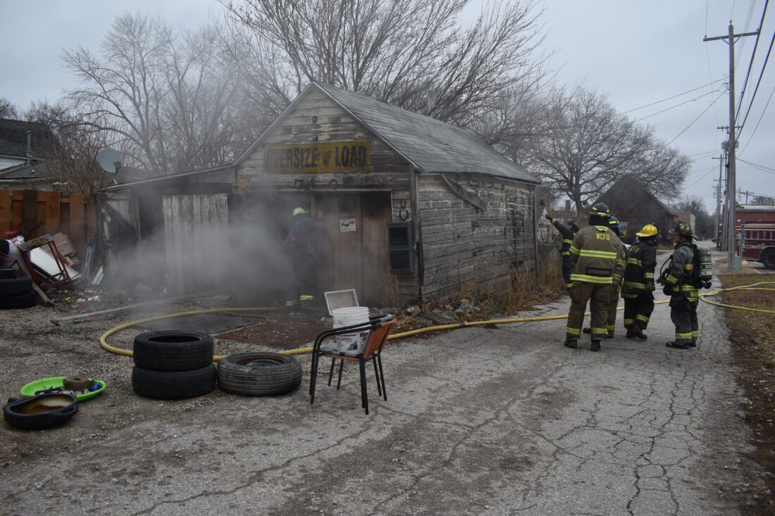 Smokey fire damages Division Street shed | News, Sports, Jobs - The ...